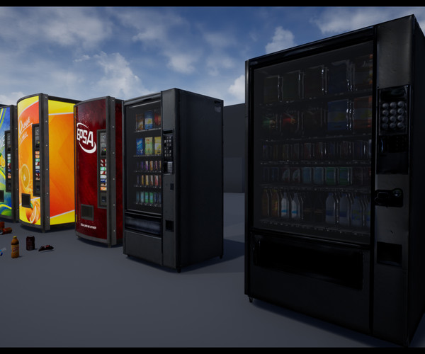 ArtStation - Soda Can + Vending Machine Pack | Game Assets