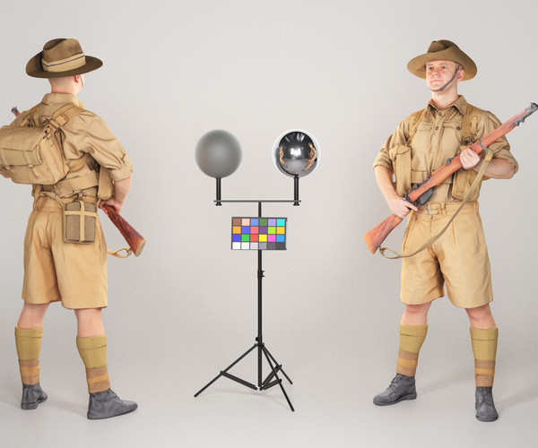 ArtStation - FREE DOWNLOAD: Australian infantryman character from World ...