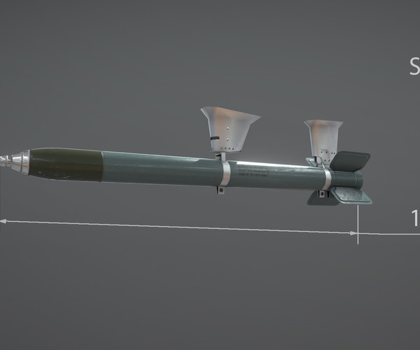 ArtStation - US Rocket HVAR | Game Assets