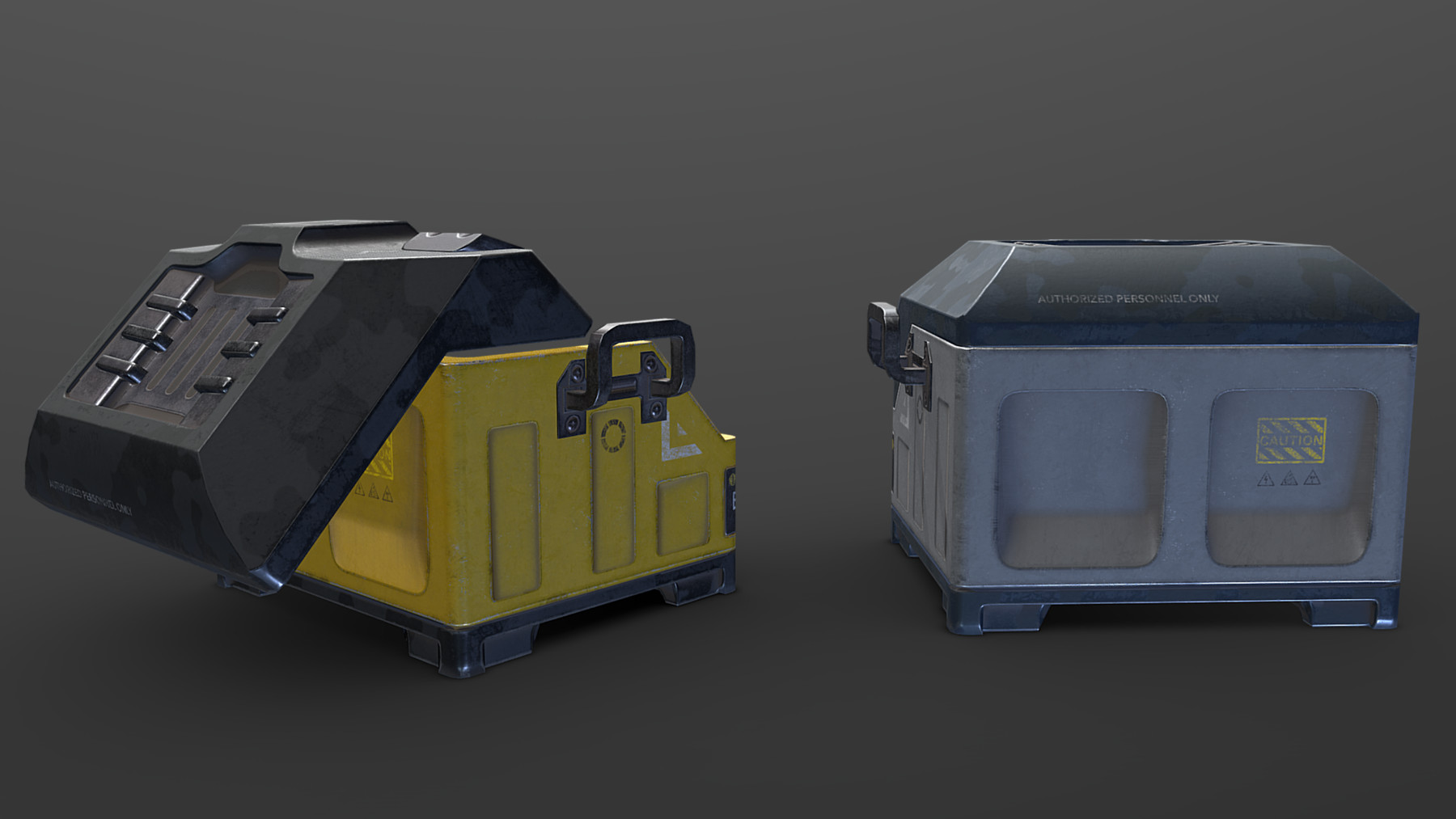 ArtStation - Sci-fi Loot Crate PBR low-poly Game Prop 3D model | Resources