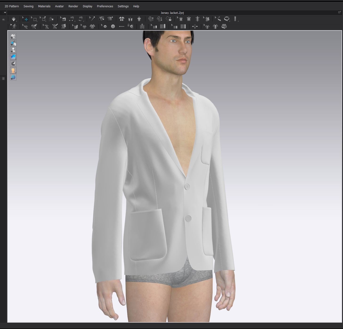 ArtStation - Jersey Jacket, Marvelous designer, Clo3d | Resources