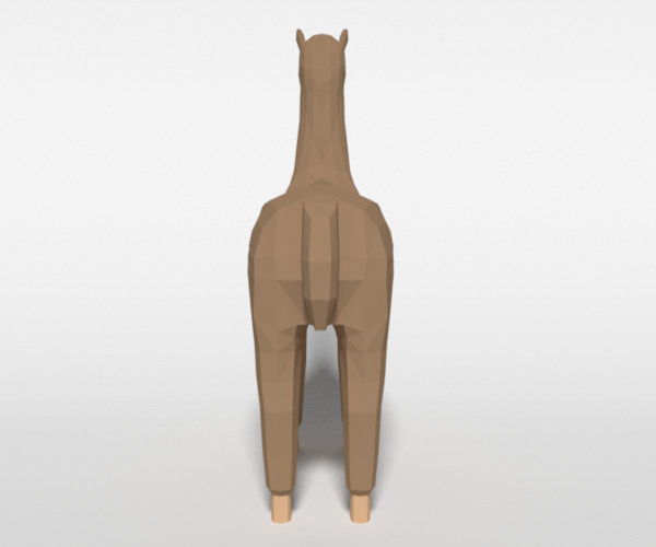 ArtStation - Low Poly Cartoon Alpaca | Resources