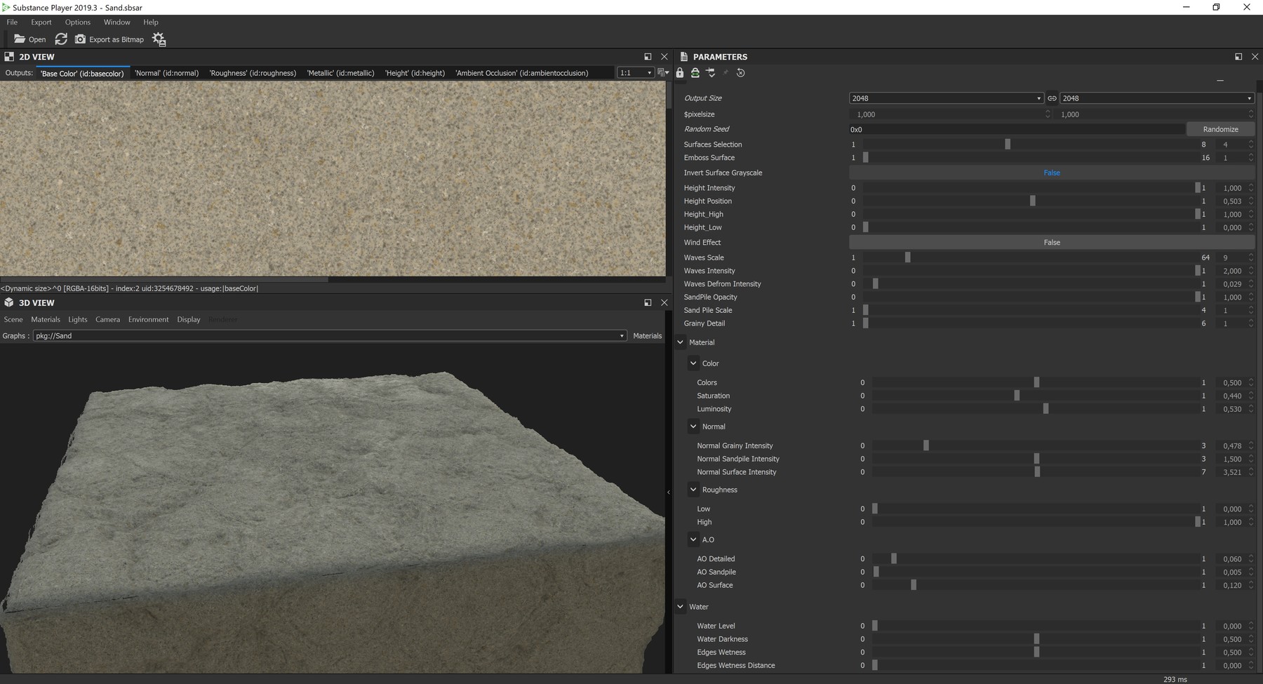 ArtStation - Procedural Sand Material | Resources