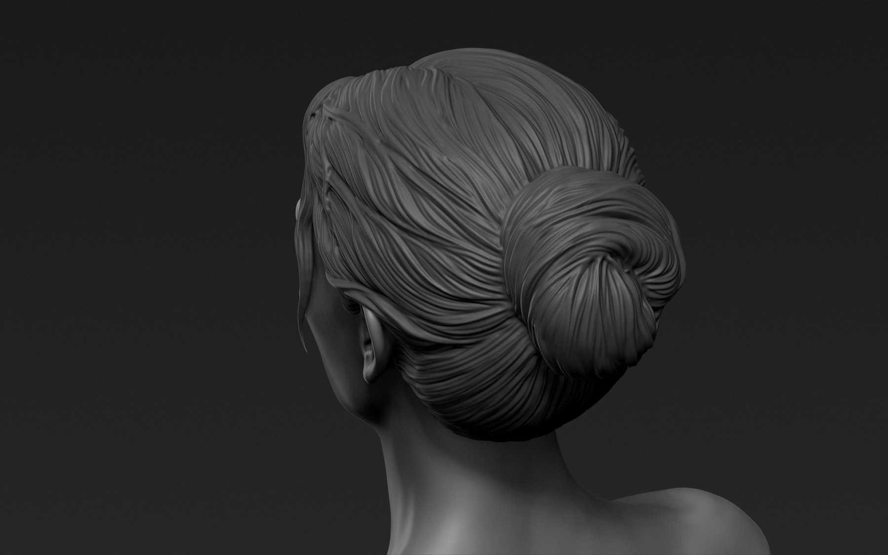 ArtStation - ZBrush Hair 1, Short Female Hairstyle | Resources