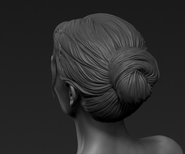 ArtStation - ZBrush Hair 1, Short Female Hairstyle | Resources