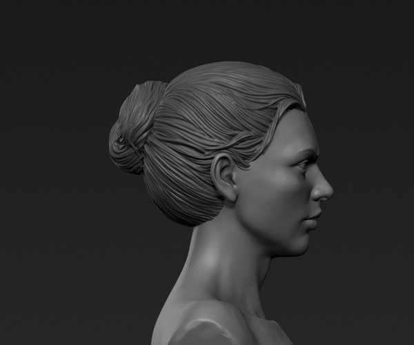 ArtStation - ZBrush Hair 1, Short Female Hairstyle | Resources