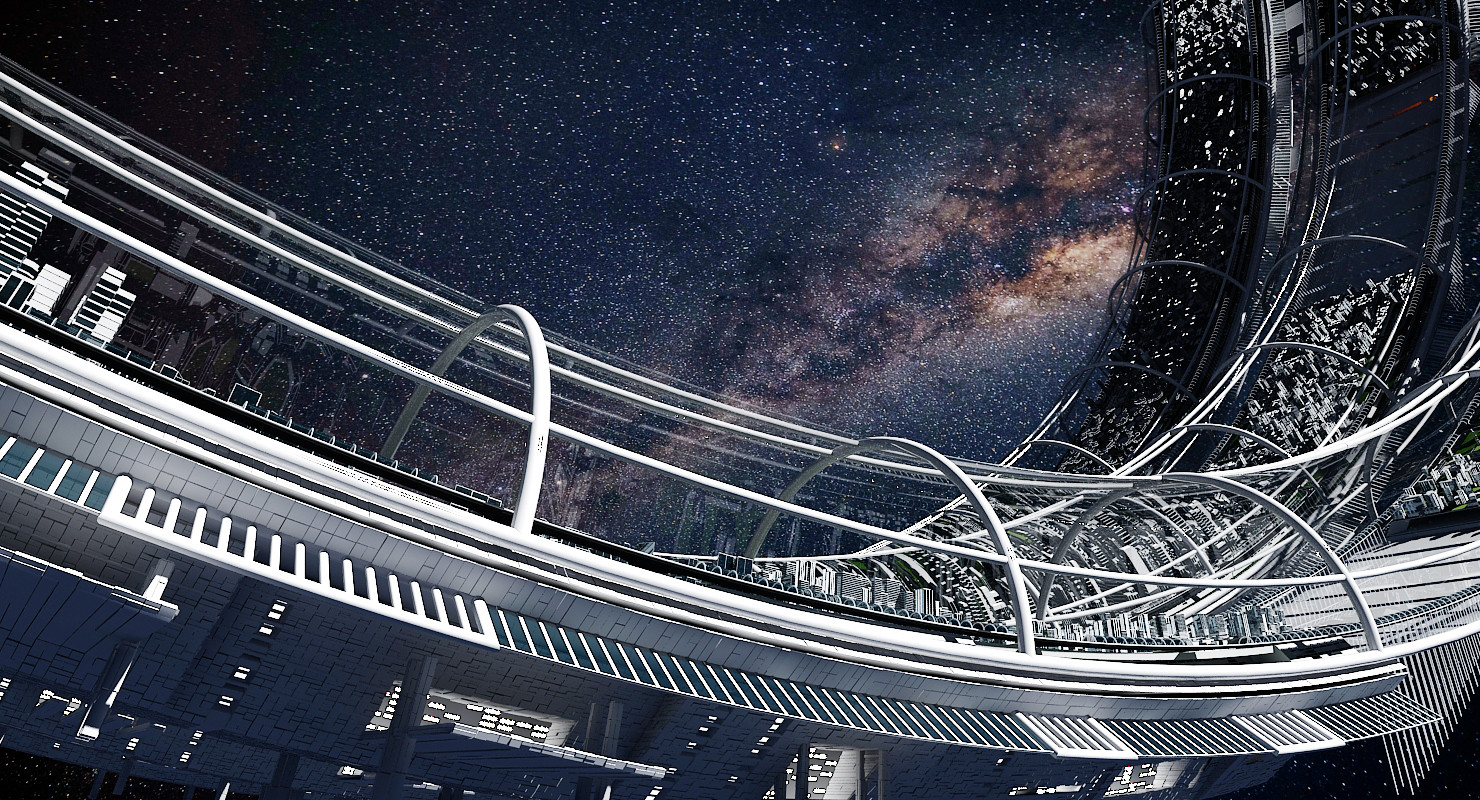 ArtStation - Futuristic Space Colony C | Resources