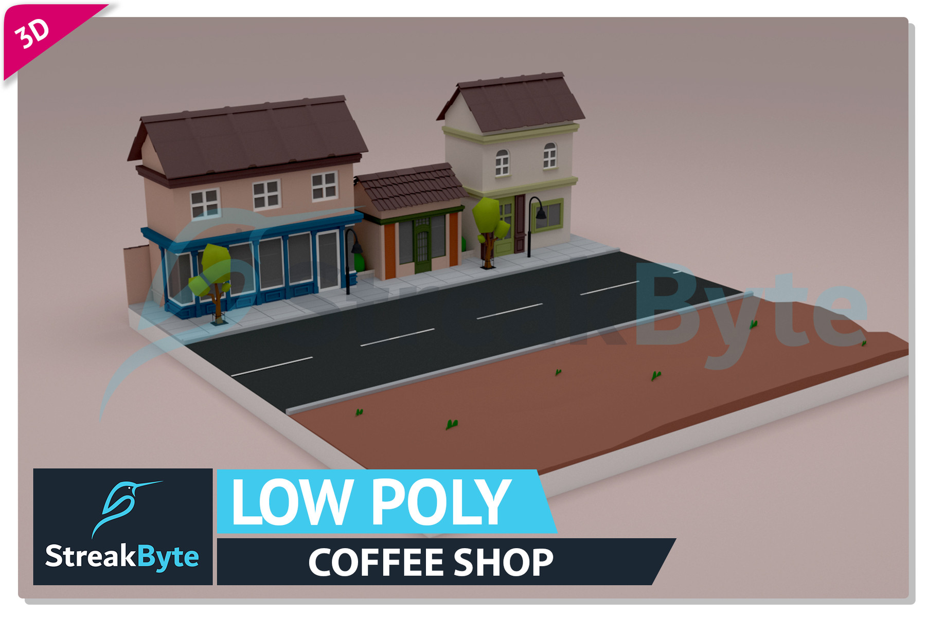 ArtStation - Low Poly Coffee Shop | Resources