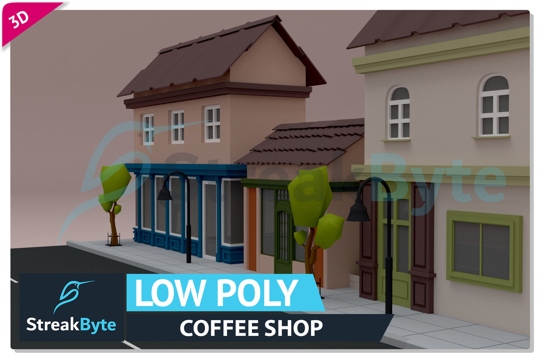 ArtStation - Low Poly Coffee Shop | Resources