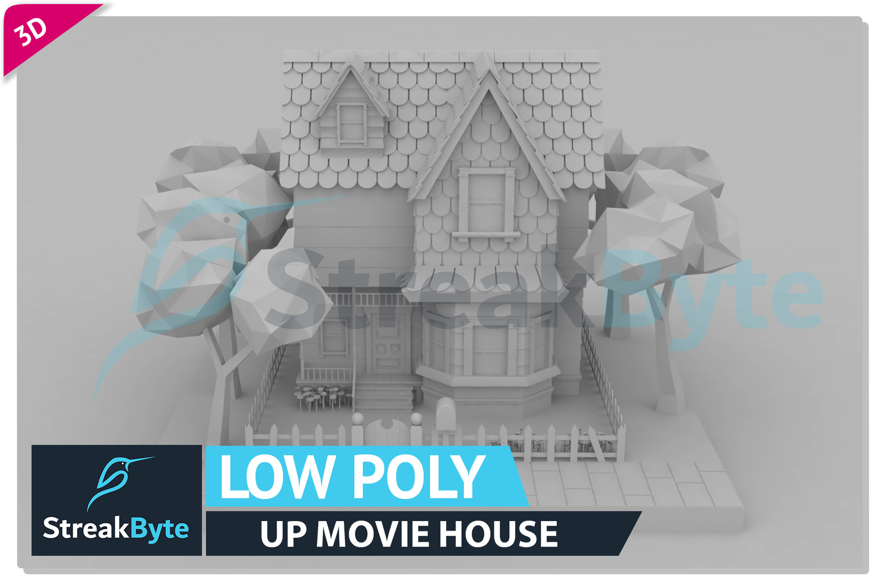 ArtStation - Low Poly Up Movie House | Resources
