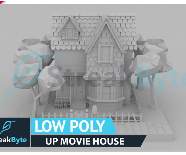 ArtStation - Low Poly Up Movie House | Resources