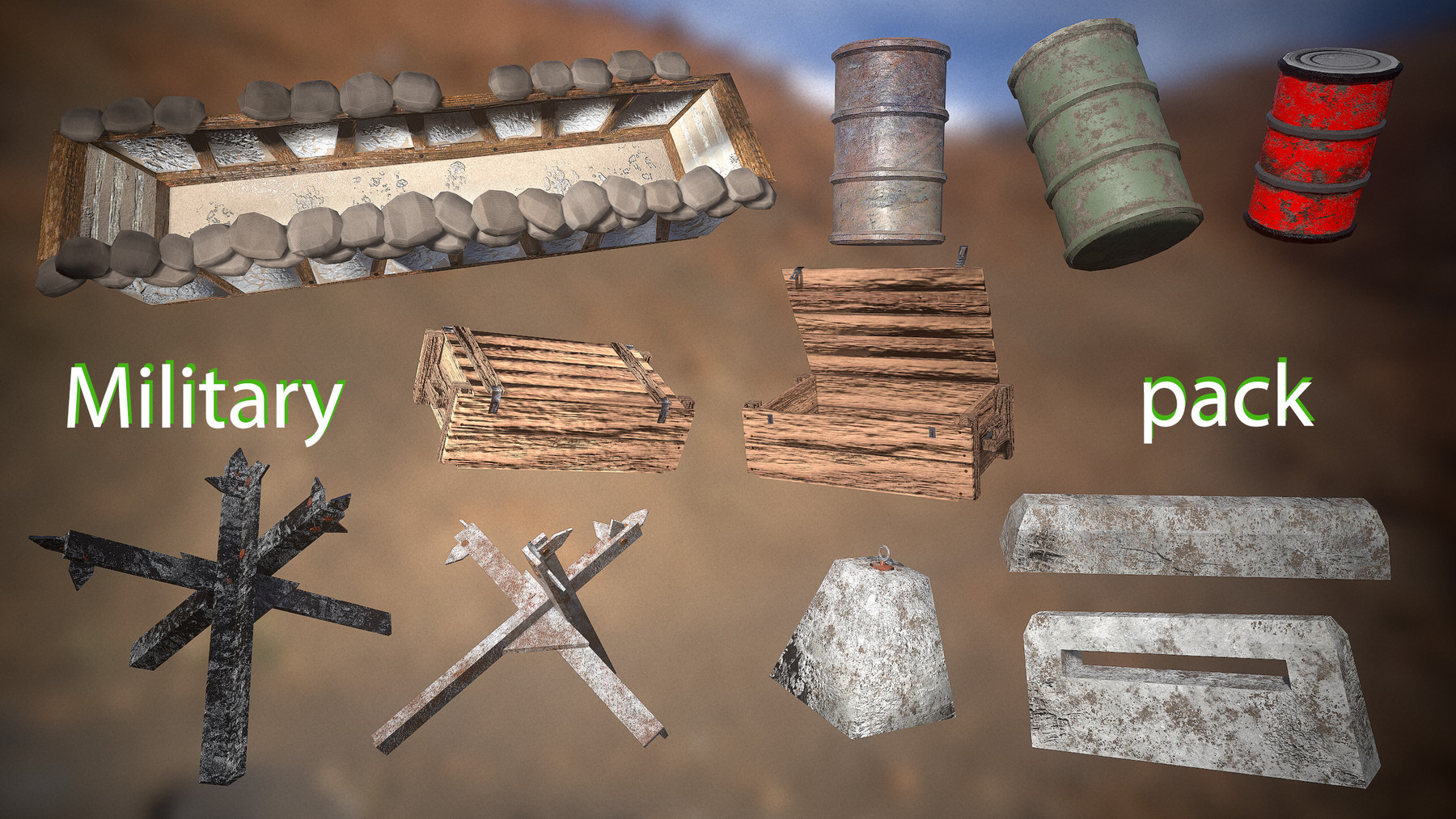 ArtStation - Military pack | Game Assets