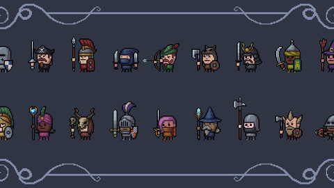 ArtStation - Game asset: 2d Animated pixel fighters | Game Assets