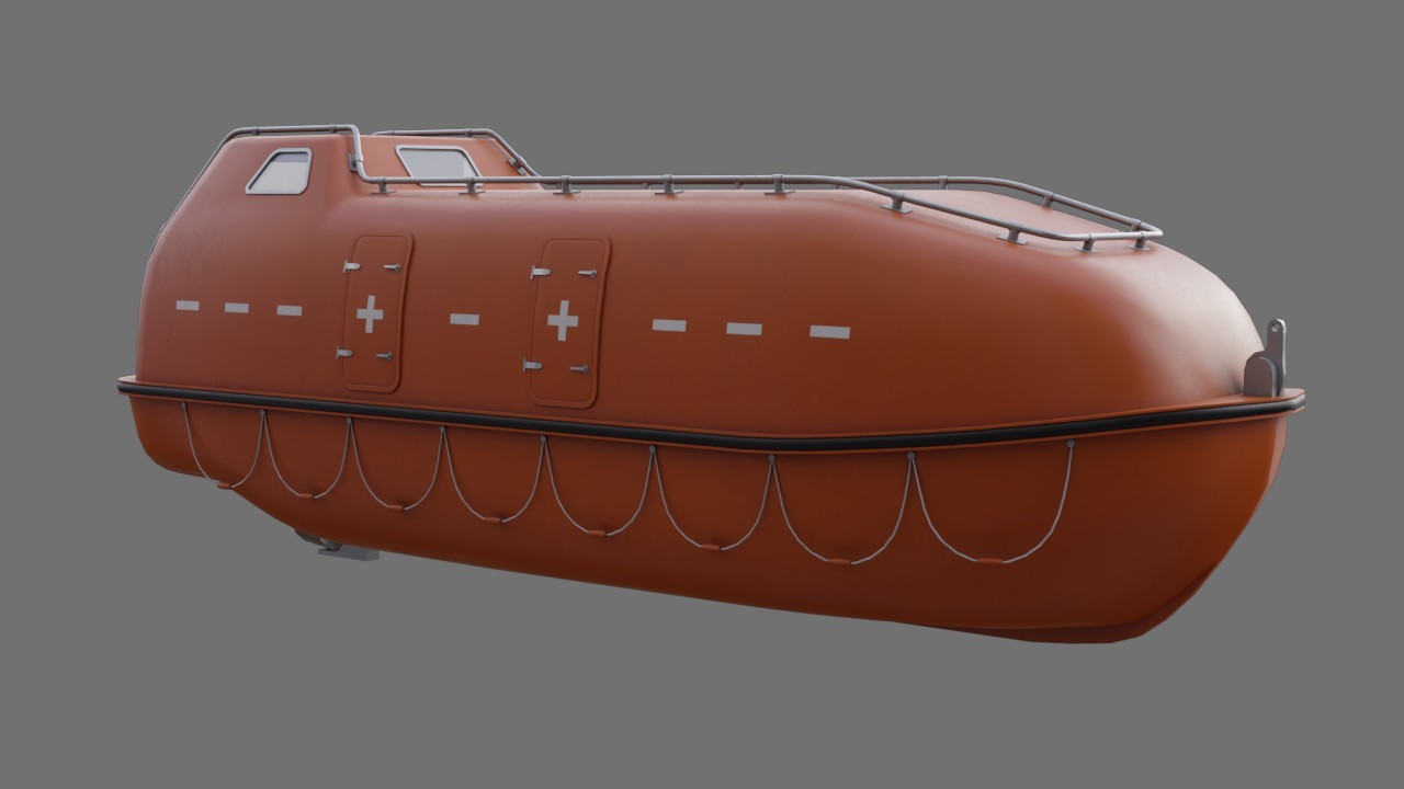 ArtStation - Lifeboat 1A | Game Assets