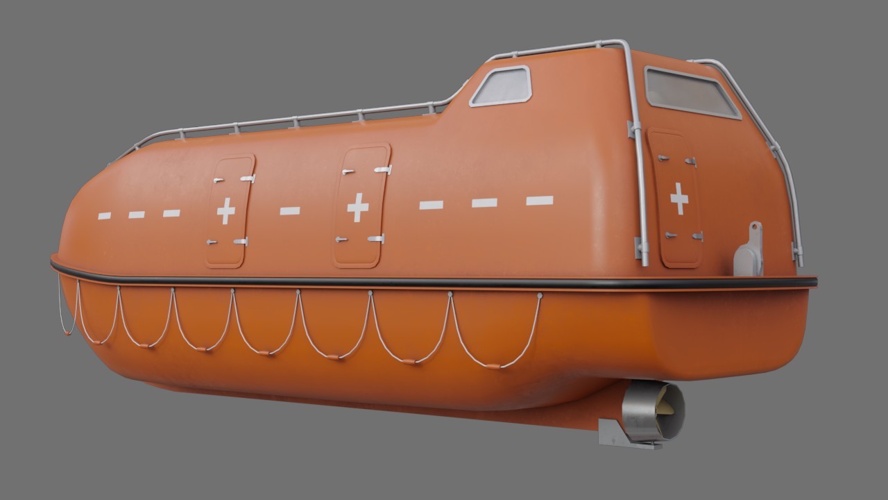 ArtStation - Lifeboat 1A | Game Assets