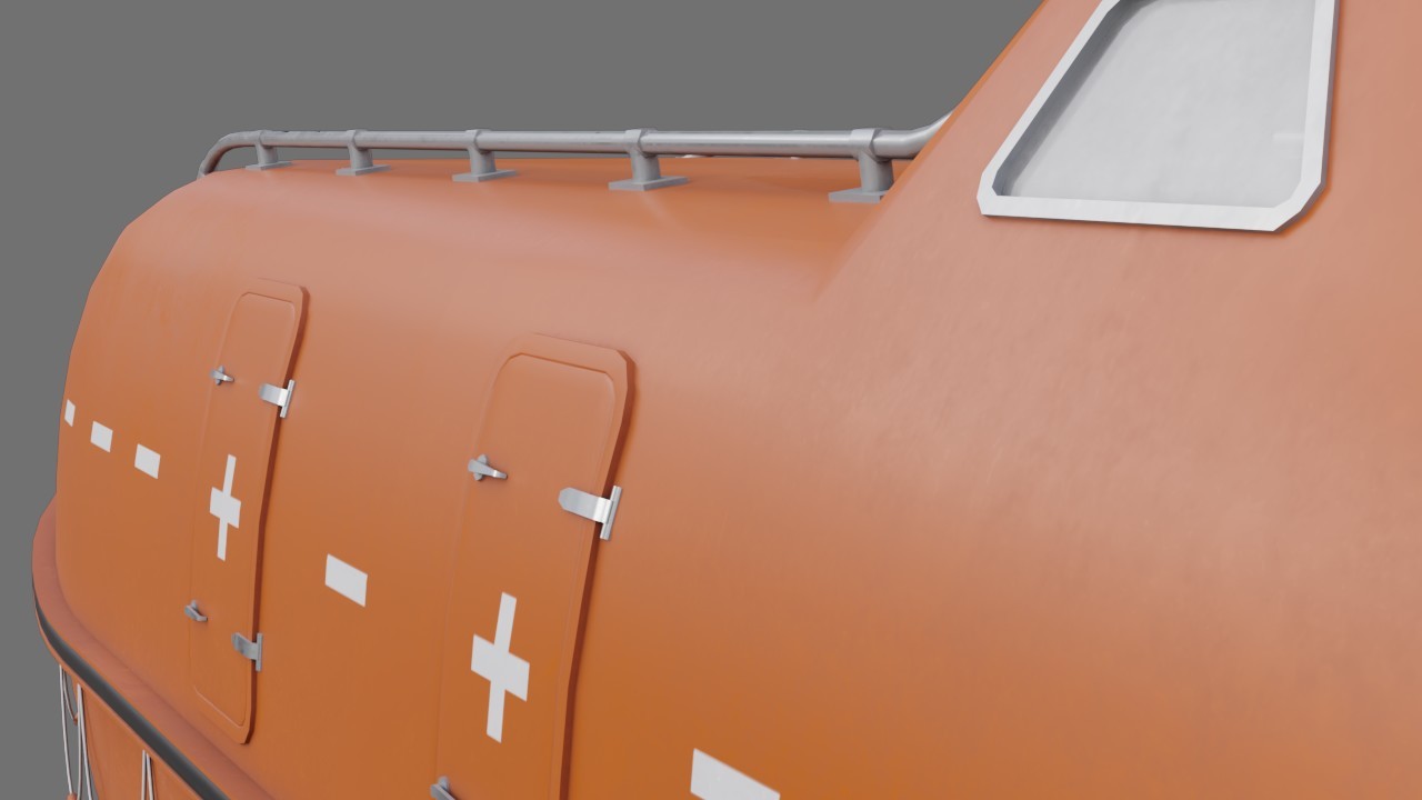 ArtStation - Lifeboat 1A | Game Assets