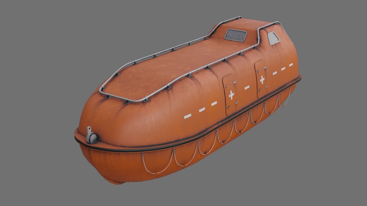 ArtStation - Lifeboat 1B | Game Assets