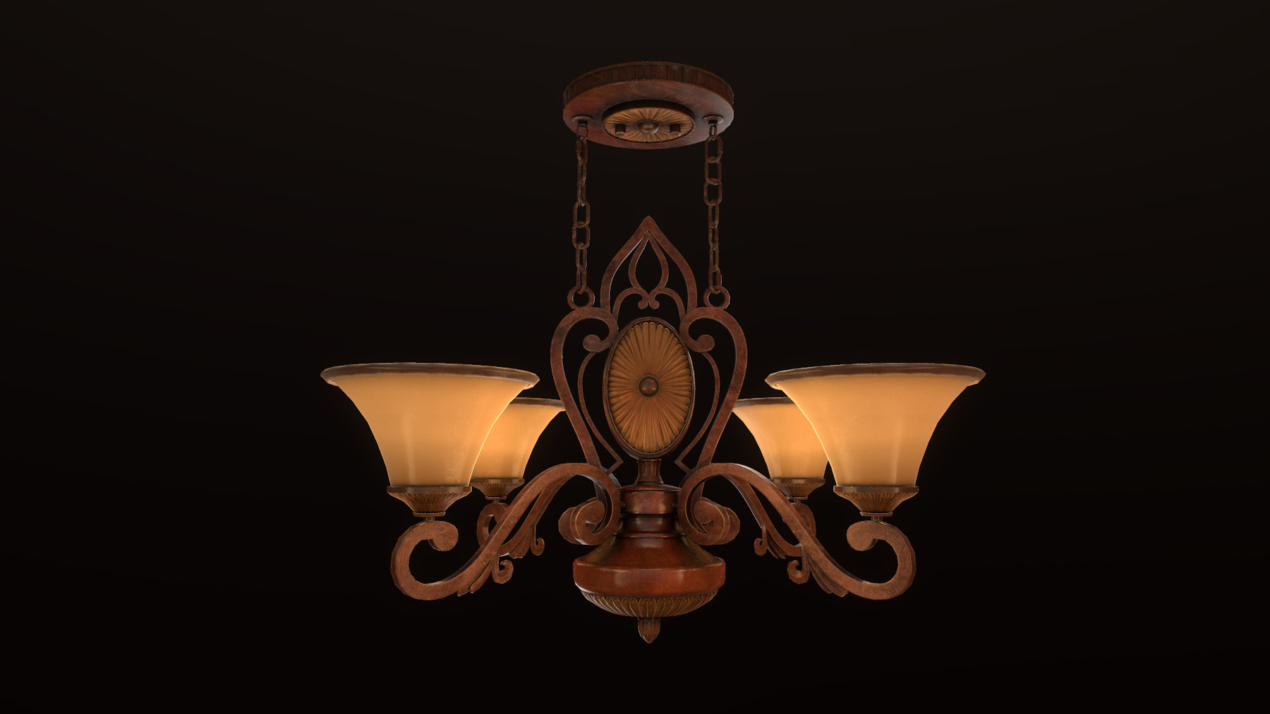ArtStation - Ceiling Lamp - PBR Model | Game Assets