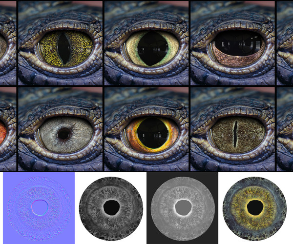 ArtStation - Creature Eye Textures - Vol 03 | Resources