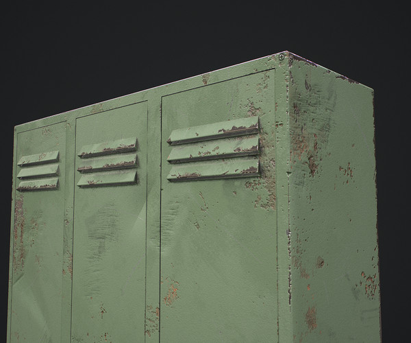 ArtStation - Lockers Rusty - Pack | Game Assets