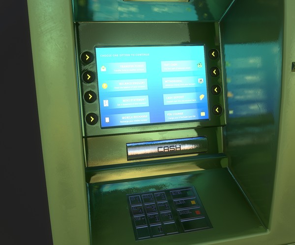 ArtStation - ATM cash machine | Resources