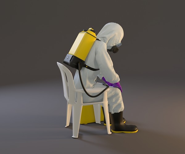 ArtStation - Biohazard Suit Female ACC 2130 010 | Resources