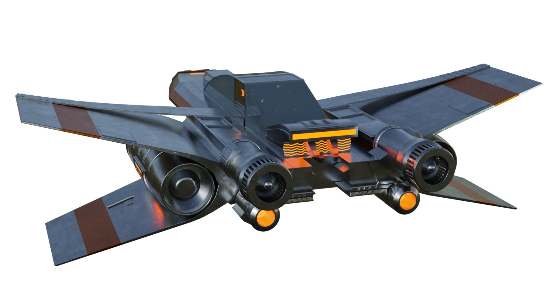 ArtStation - 3D Sci-Fi Spaceship - Textured | Game Assets