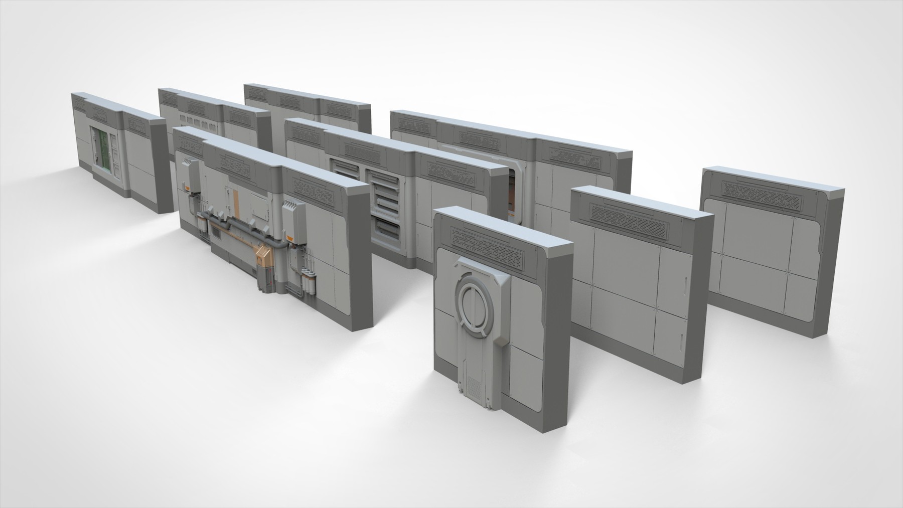 ArtStation - sci-fi Architecture kitbash 15 | Resources