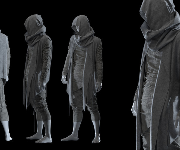 ArtStation - Men's Grunge Look | Game Assets
