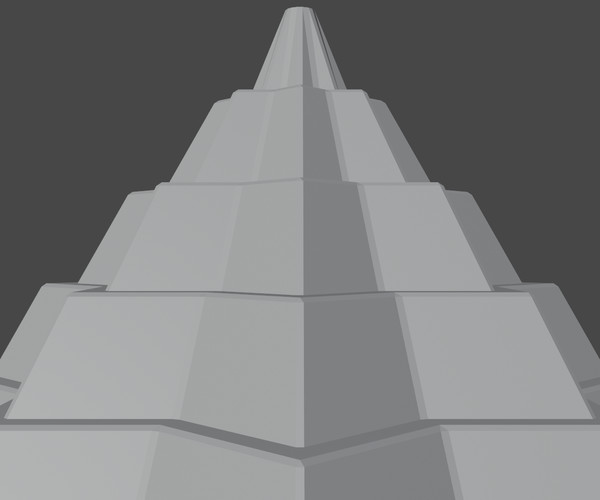 ArtStation - Pyramidal Structure 8 Corners Mayan Style | Game Assets