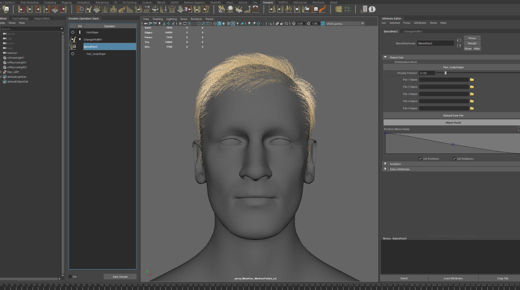 ArtStation - Realistic Male 3D Hair Asset 3D model | Resources