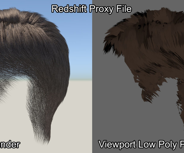 ArtStation - Realistic Male 3D Hair Asset 3D model | Resources