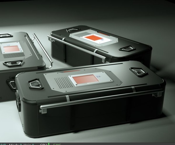 ArtStation - science fiction Bag container 3D model | Resources