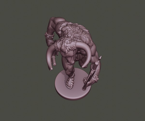 ArtStation - Minotaur Warrior Running two Axes | Resources