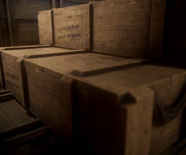 ArtStation - Military wood box | Resources
