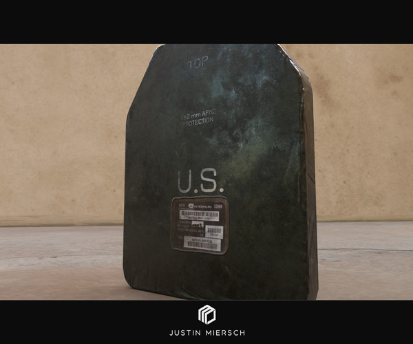 ArtStation - SAPI Body Plate - Game Ready PBR Asset Low-poly 3D