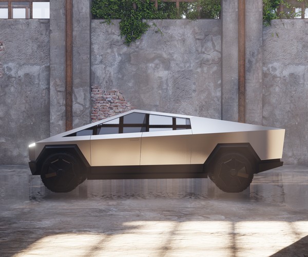 ArtStation - Free Cybertruck | Game Assets