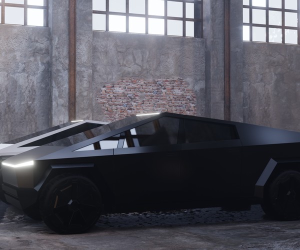 ArtStation - Free Cybertruck | Game Assets