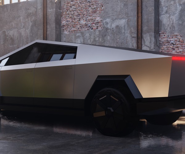 ArtStation - Free Cybertruck | Game Assets