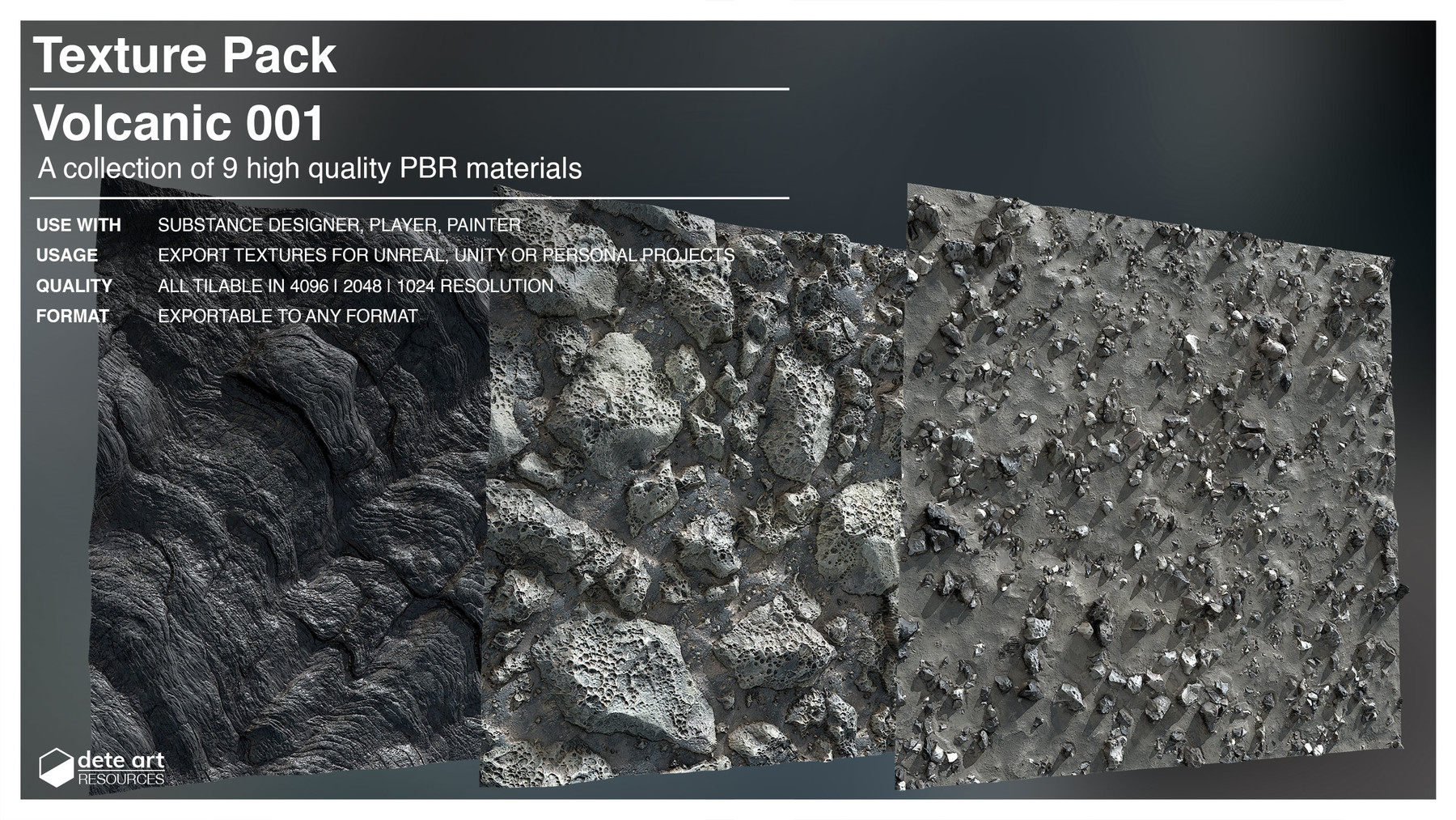 ArtStation - Texture Pack | Volcanic 001 | Game Assets