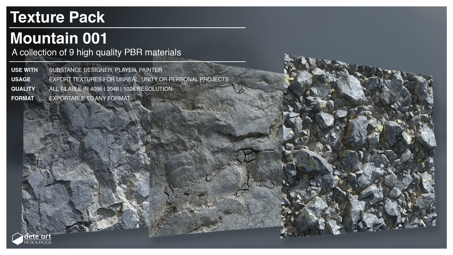 ArtStation - Texture Pack | Mountain 001 | Resources