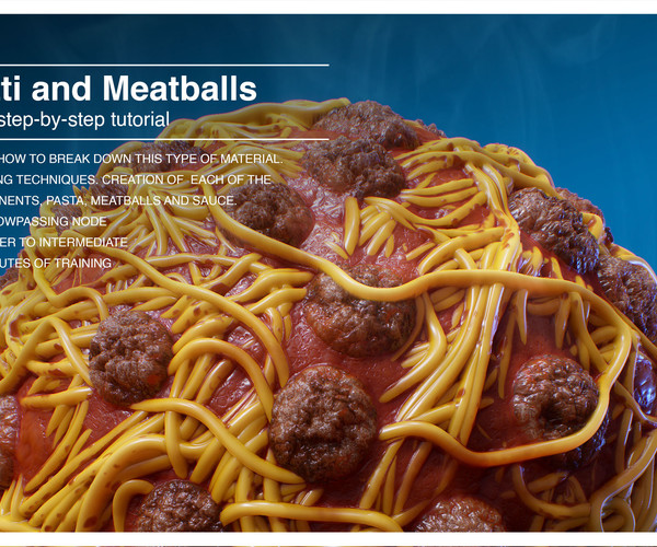 ArtStation - Tutorial | Spaghetti and Meatballs | Tutorials