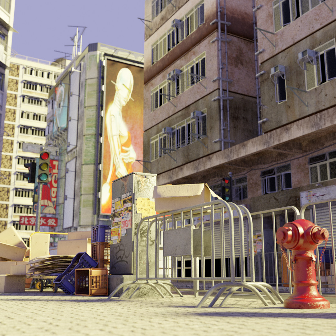 ArtStation - Hong Kong Street Props Pack | Game Assets