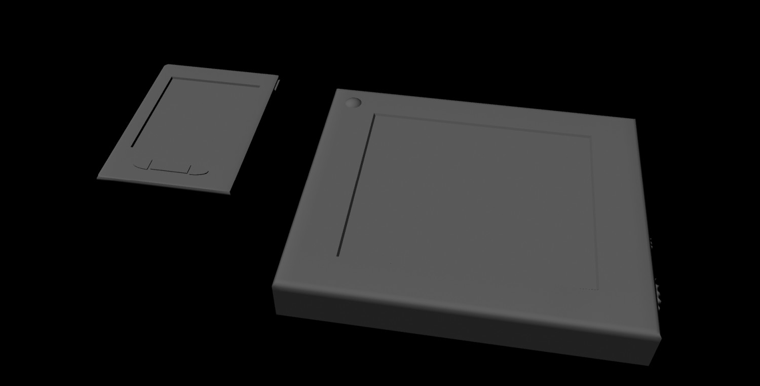 ArtStation - Sci-Fi Tablet Projector Gadgets untextured | Resources