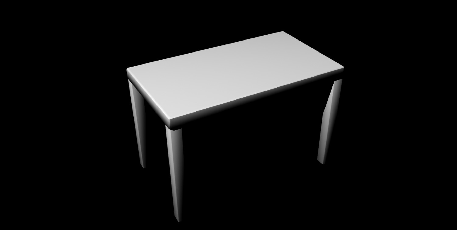 ArtStation - Simple Table untextured | Resources