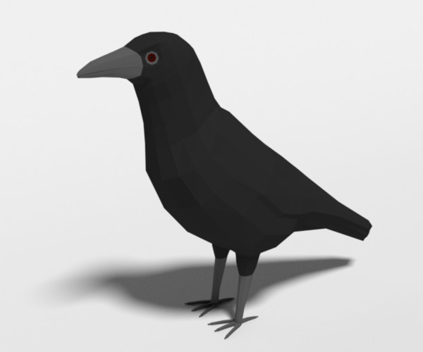 ArtStation - Low Poly Cartoon Crow | Resources