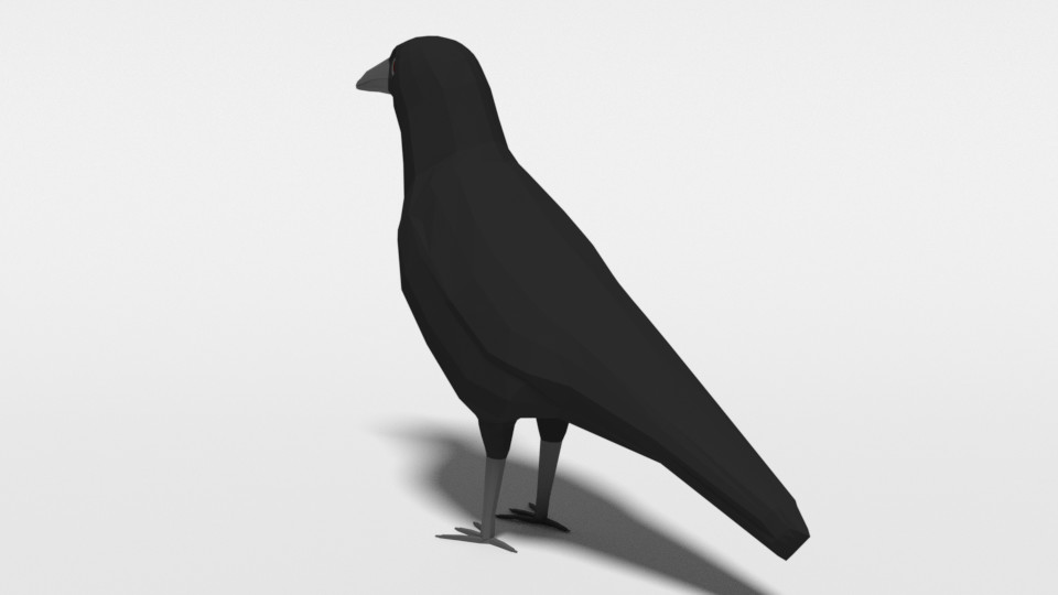 ArtStation - Low Poly Cartoon Crow | Resources