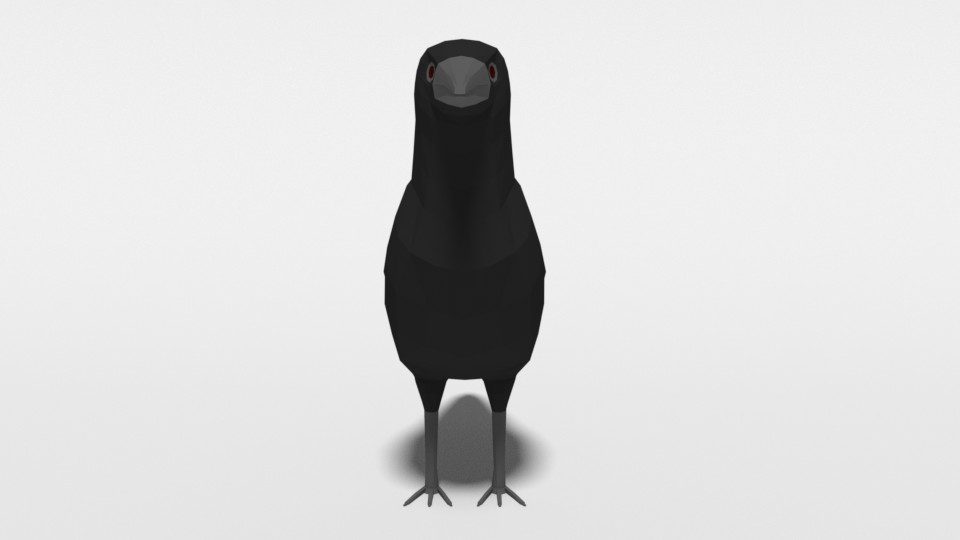 ArtStation - Low Poly Cartoon Crow | Resources