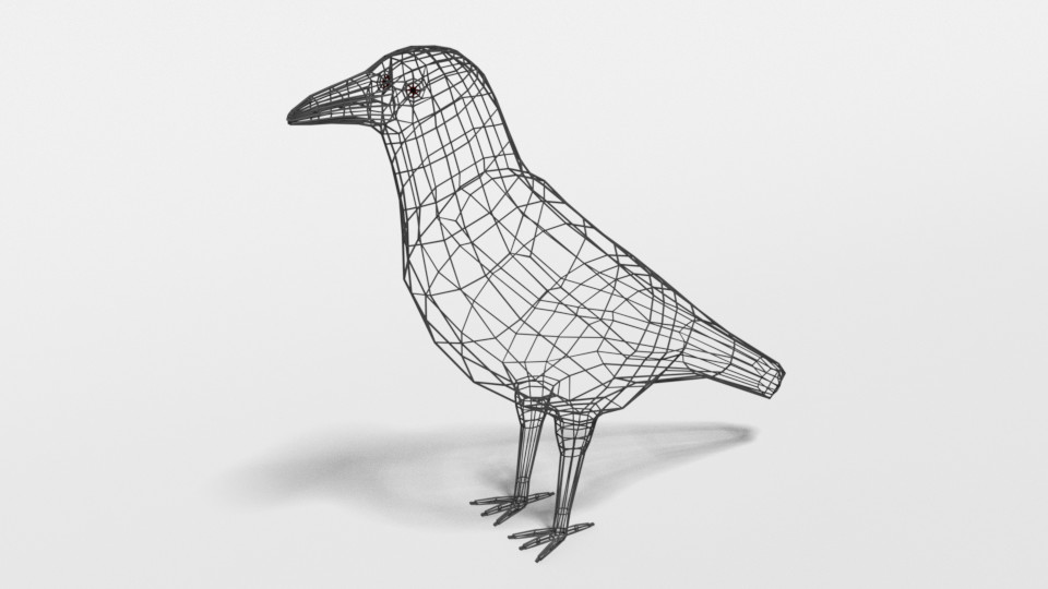 ArtStation - Low Poly Cartoon Crow | Resources