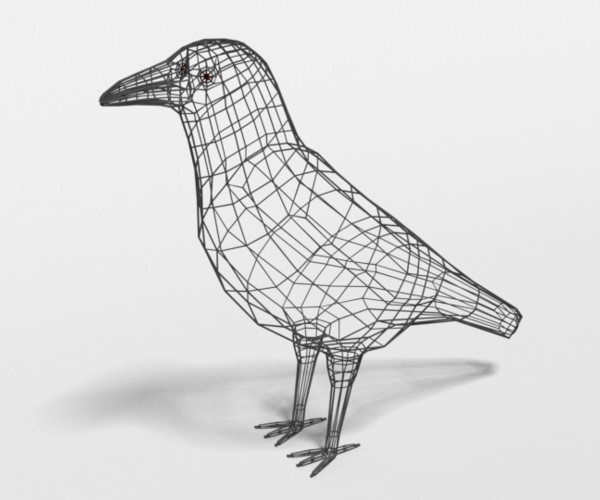 ArtStation - Low Poly Cartoon Crow | Resources
